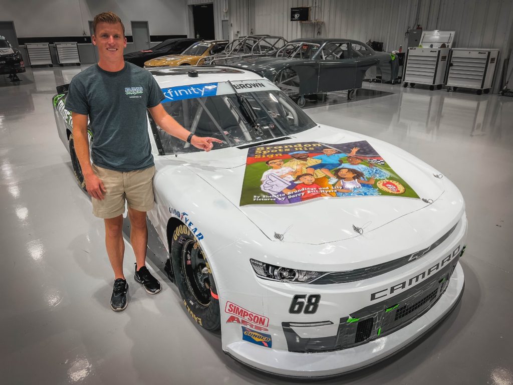 Brandon Brown is Bringing Autism Awareness to NASCAR One Sign at a Time