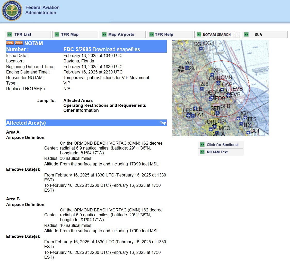 President Donald J. Trump Plans To Attend 2025 NASCAR Dayton ...
