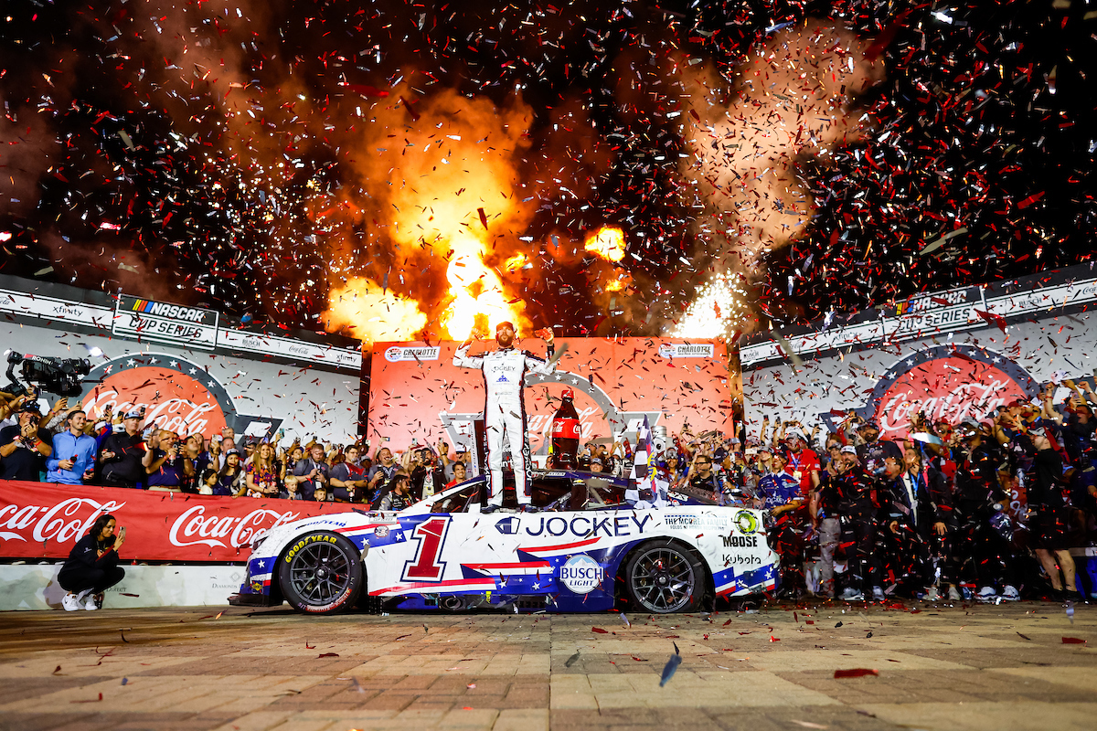 Late Charge Propels Ross Chastain To Victory Over William Byron In Coca-Cola 600 | Kickin' the Tires