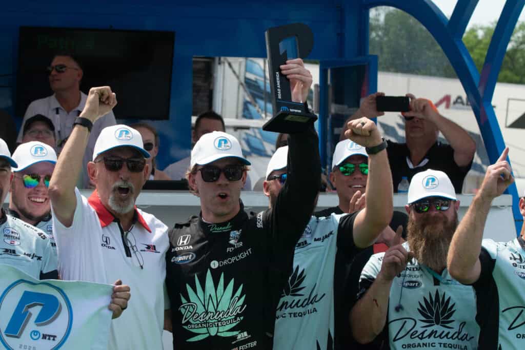 Foster claims first career IndyCar pole for the XPEL Grand Prix at Road ...