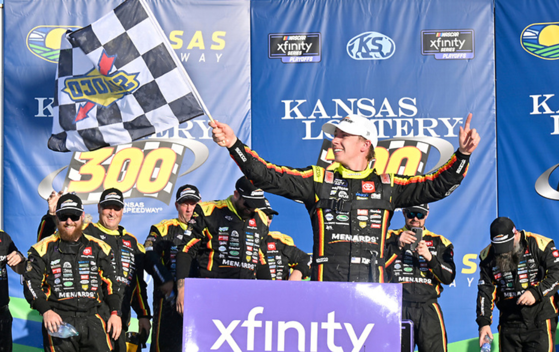 Brandon Jones Advances in Playoffs With NASCAR Xfinity Win at Kansas ...